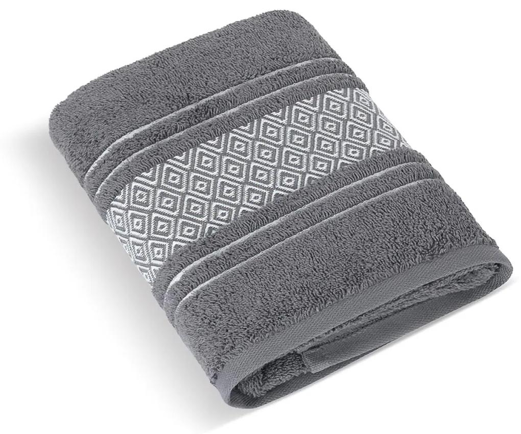 Bellatex froté ručník MOZAIKA, tmavě šedá, 50x100cm