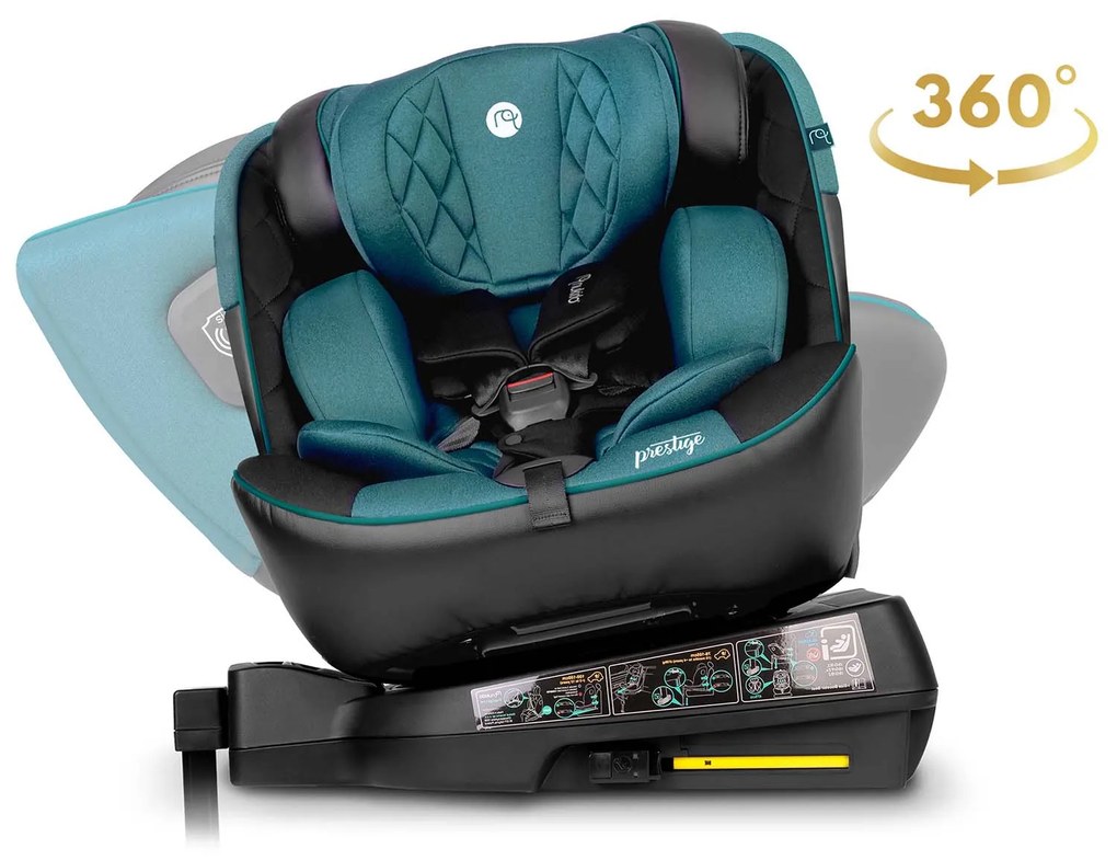 Dětská autosedačka Nukido Prestige Line černá-modrá 0-36 kg ISOFIX