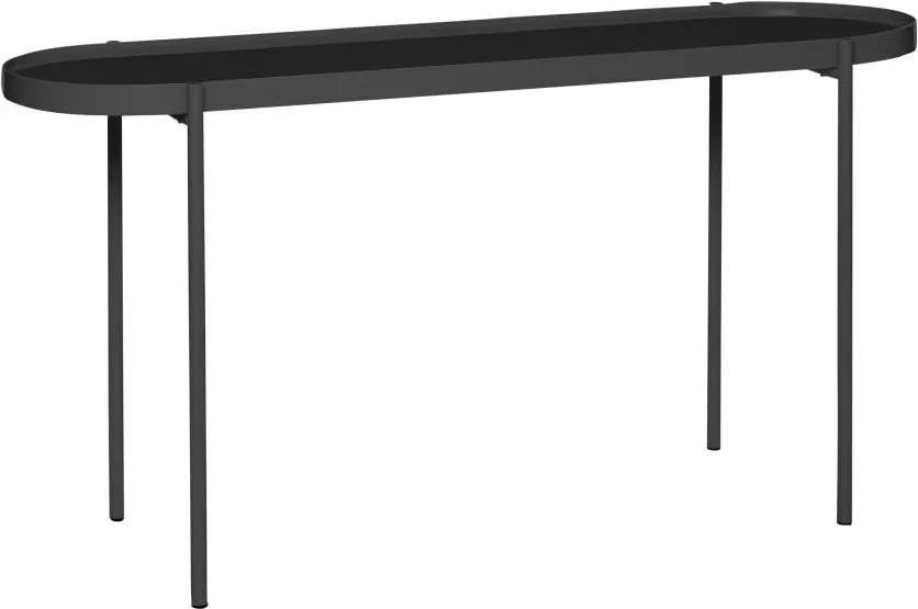 Černý konzolový kovový stolek Hübsch Kantorro, délka 100 cm