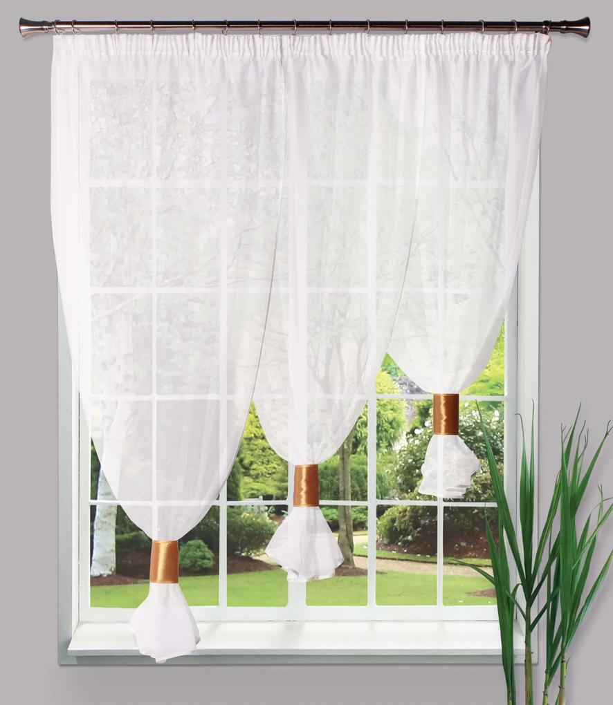 Dekorační oblouková krátká záclona TREMINA bílá 300x160 cm MyBestHome