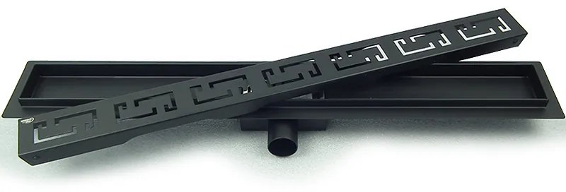 BPS-koupelny Sprchový odtokový žlab DL01 OMEGA G6 HYD-2665 70 cm, černý