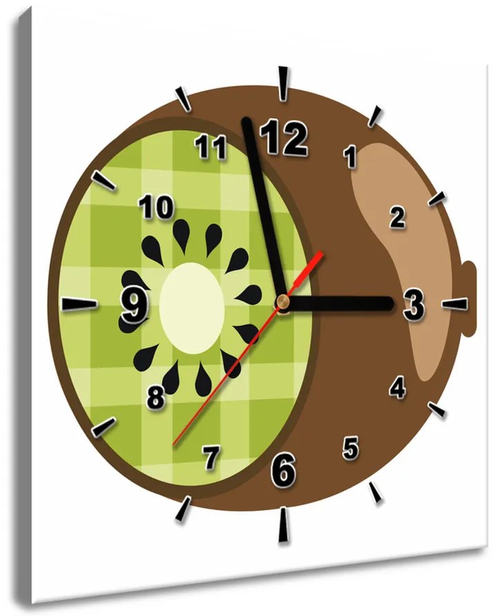 Gario Obraz s hodinami Kiwi Rozměry: 40 x 40 cm