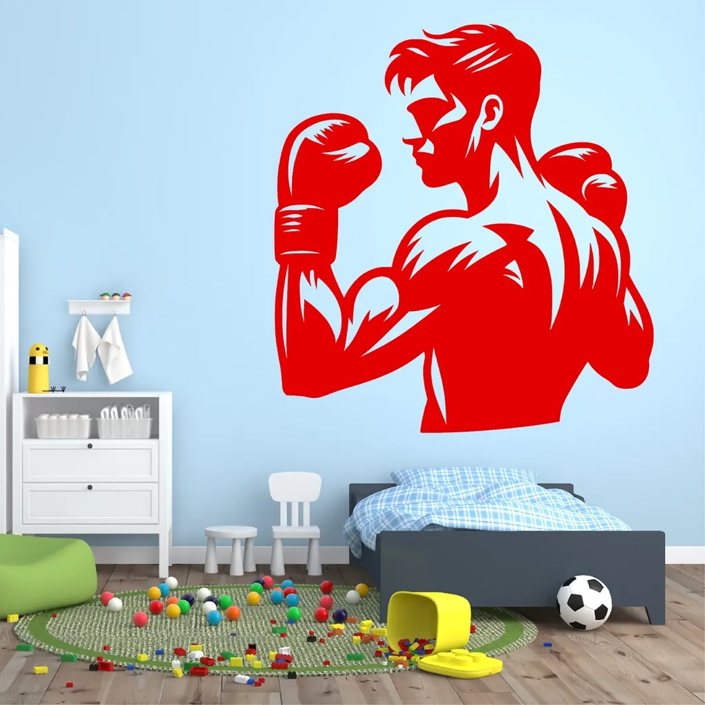 Živá Zeď Samolepka na zeď Boxer Barva: černá