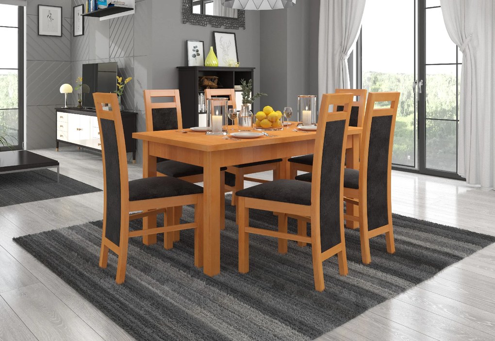 ADRK Furniture Sada stolu s židlemi RODOS 14 SE-ROD-14-A-B034
