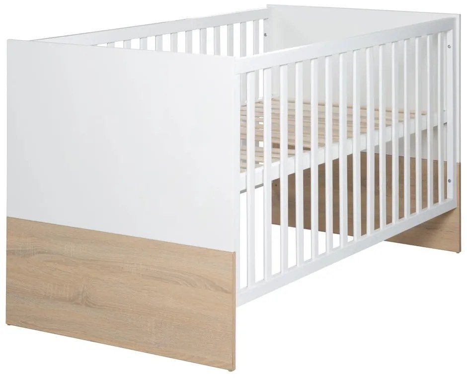 Bílá postýlka 70x140 cm Gabriella – Roba