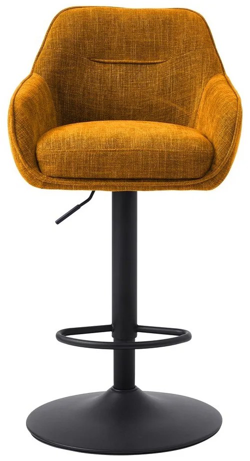 Oranžové barové židle v sadě 2 ks (výška sedáku 69 cm) Avola – Unique Furniture