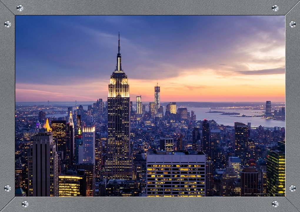 Vliesová fototapeta na zed' Empire State Building v Rámu | 155 x 110 cm | DFTNM2644
