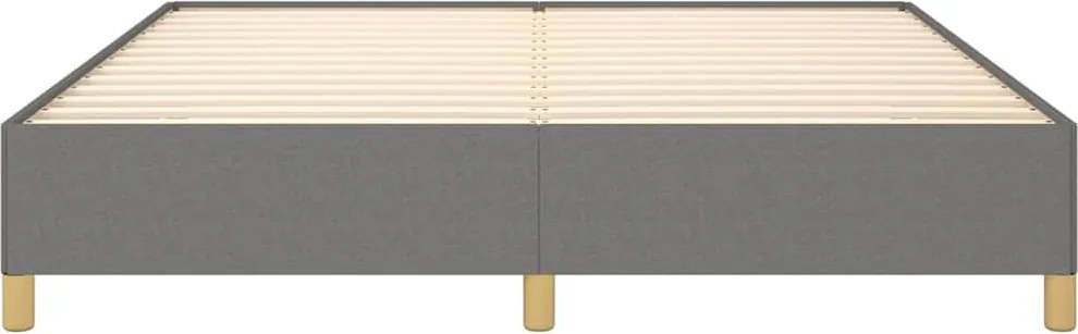 Rám postele s boxspringem tmavě šedý 180 x 200 cm textil 3120978