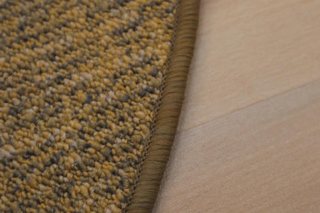 Vopi koberce Kusový koberec Alassio zlatohnědý kruh - 120x120 (průměr) kruh cm