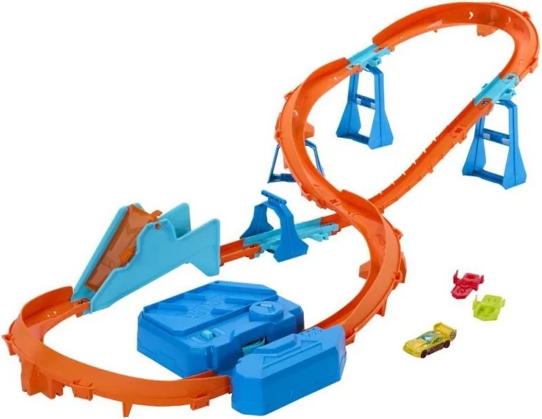 Mattel hot wheels® track creator nabušená sada s boosterem