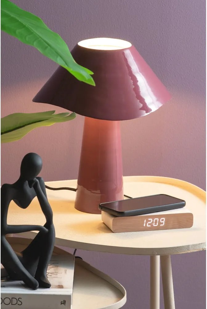 Růžovofialová stolní lampa (výška 33 cm) Ameno – Leitmotiv
