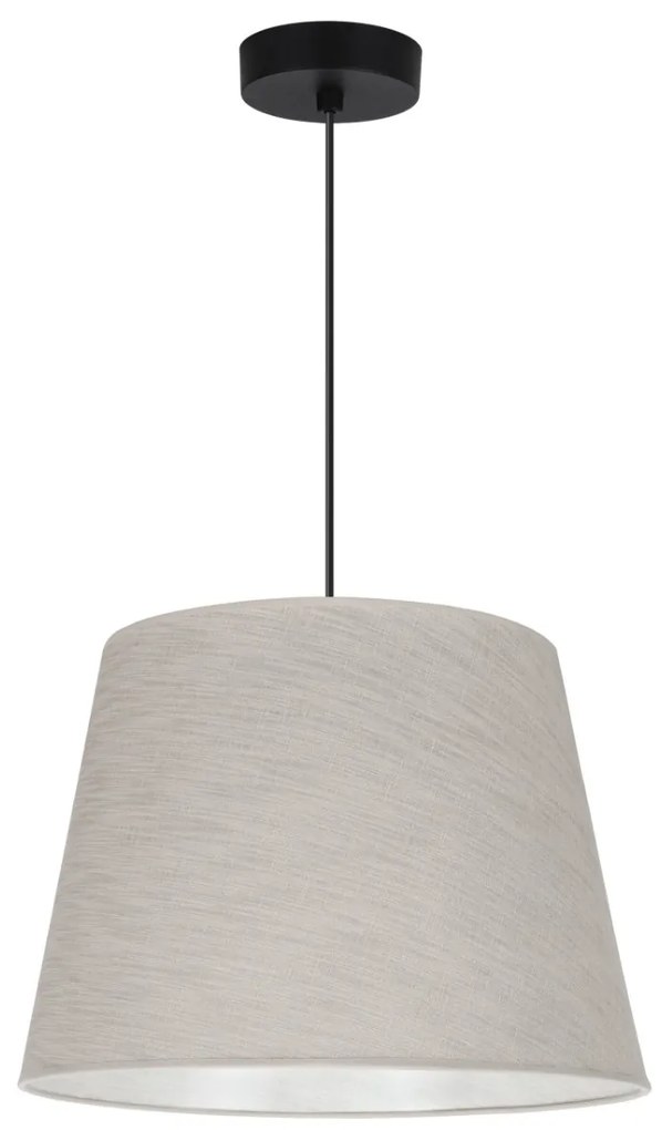 Závěsné svítidlo Jen, 1x světle béžové textilní stínítko, (fi 38 cm), b