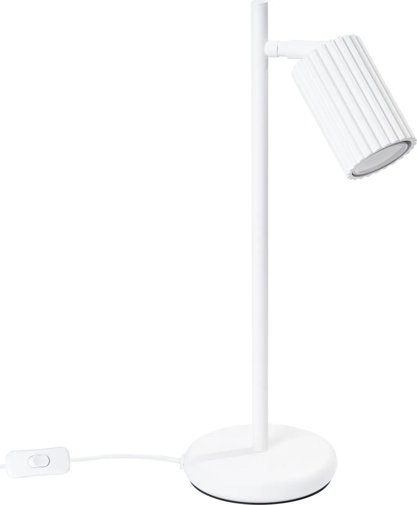 Sollux Lighting Stolní lampa KARBON bílá
