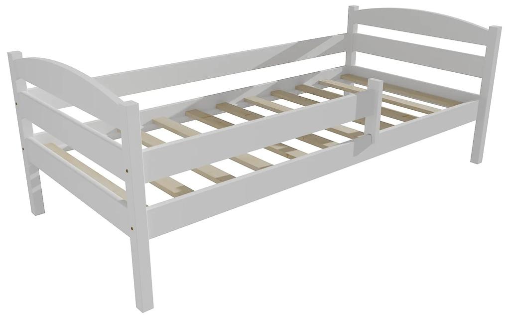 Vomaks Dětská postel DP 017 se zábranou Rozměr: 70 x 160 cm, Barva: surové dřevo