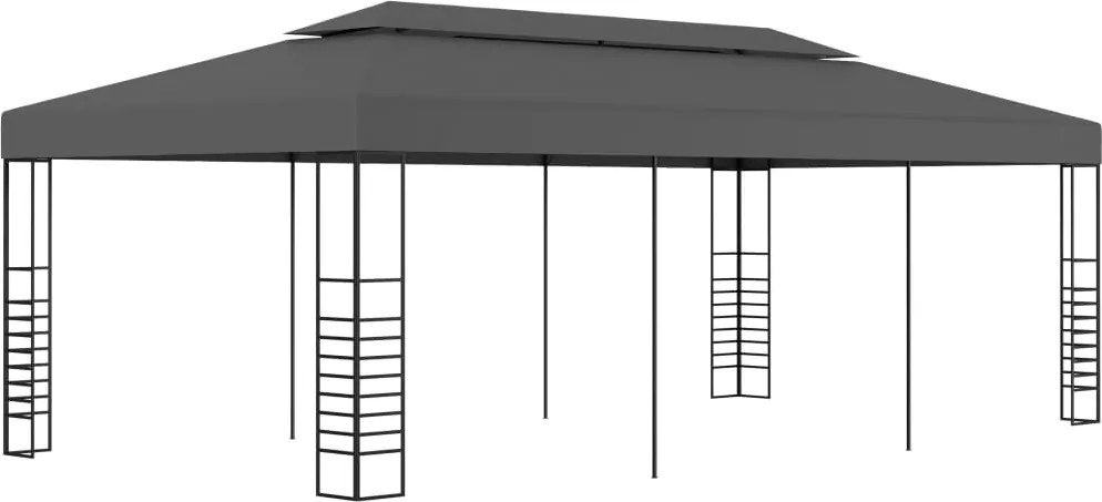 vidaXL Altán 3 x 4 m antracitový