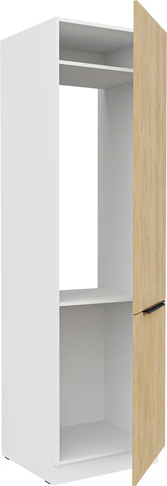 CREMONA bc | vysoká skříňka 60 LO-210 2F na vestavnou lednici | 60 cm | bílá/cremona