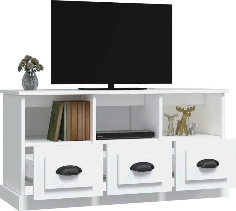 vidaXL TV skříňka 100 x 35 x 50 cm kompozitní dřevo [816288] Barva: hnědý dub