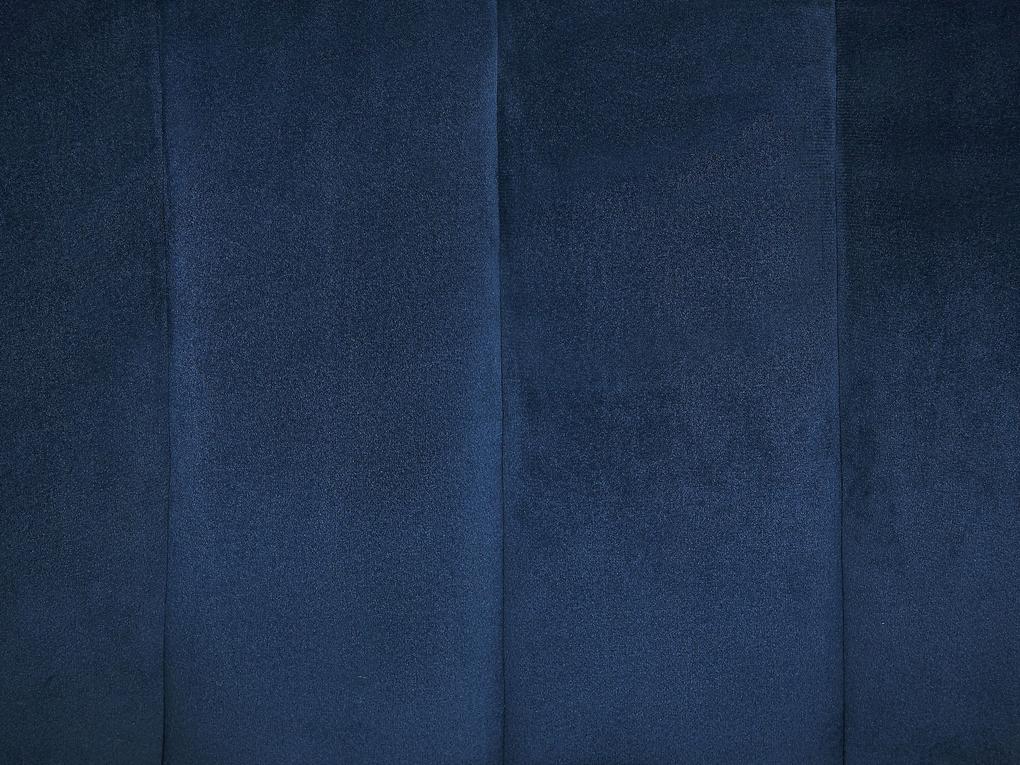 Modré sametové křeslo LACONIA Beliani