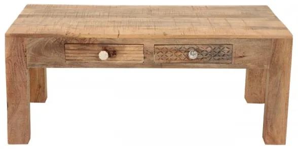 Indický nábytek - Konferenční stolek 110x45x60 Manu z mangového dřeva