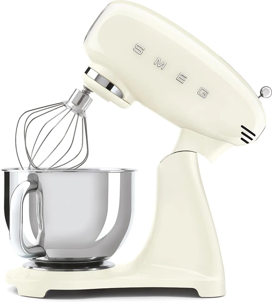 50's Retro Style kuchyňský robot s nerezovou miskou 4,8 l krémový - SMEG