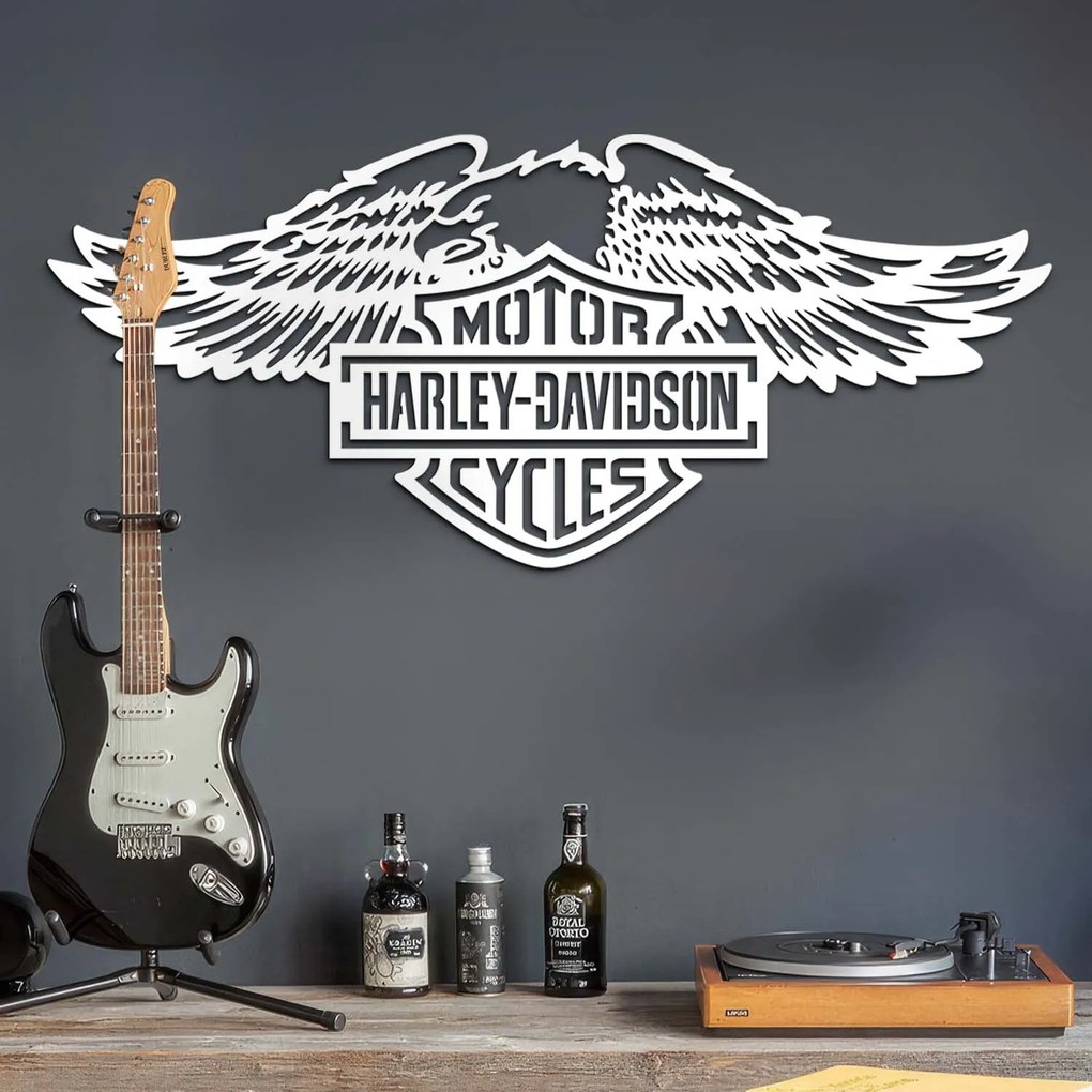 DUBLEZ | Dřevěný obraz - Logo Harley Davidson | Obraz