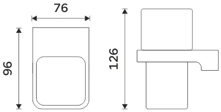 Nimco Držák na kartáčky MAYA černá - MAC 29058H-90