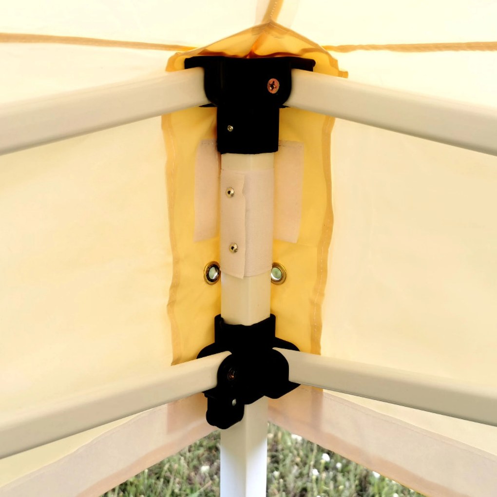 BRIMO Nůžkový párty stan SUPER 3x4,5 m 3 stěny bílý