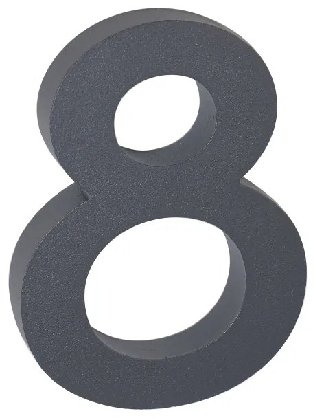 Domovní číslo "8", RN.100LV, strukturované, antracit