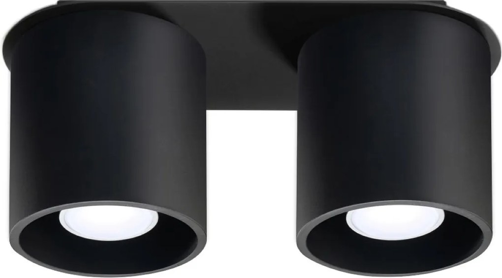 Sollux Lighting Stropní svítidlo ORBIS 2 černé
