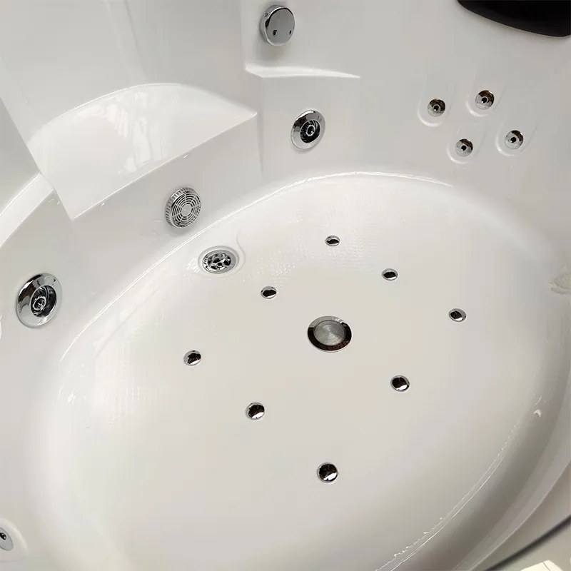 BPS-koupelny Hydromasážní vířivá vana Orino 632 135x135 s ohřevem vody