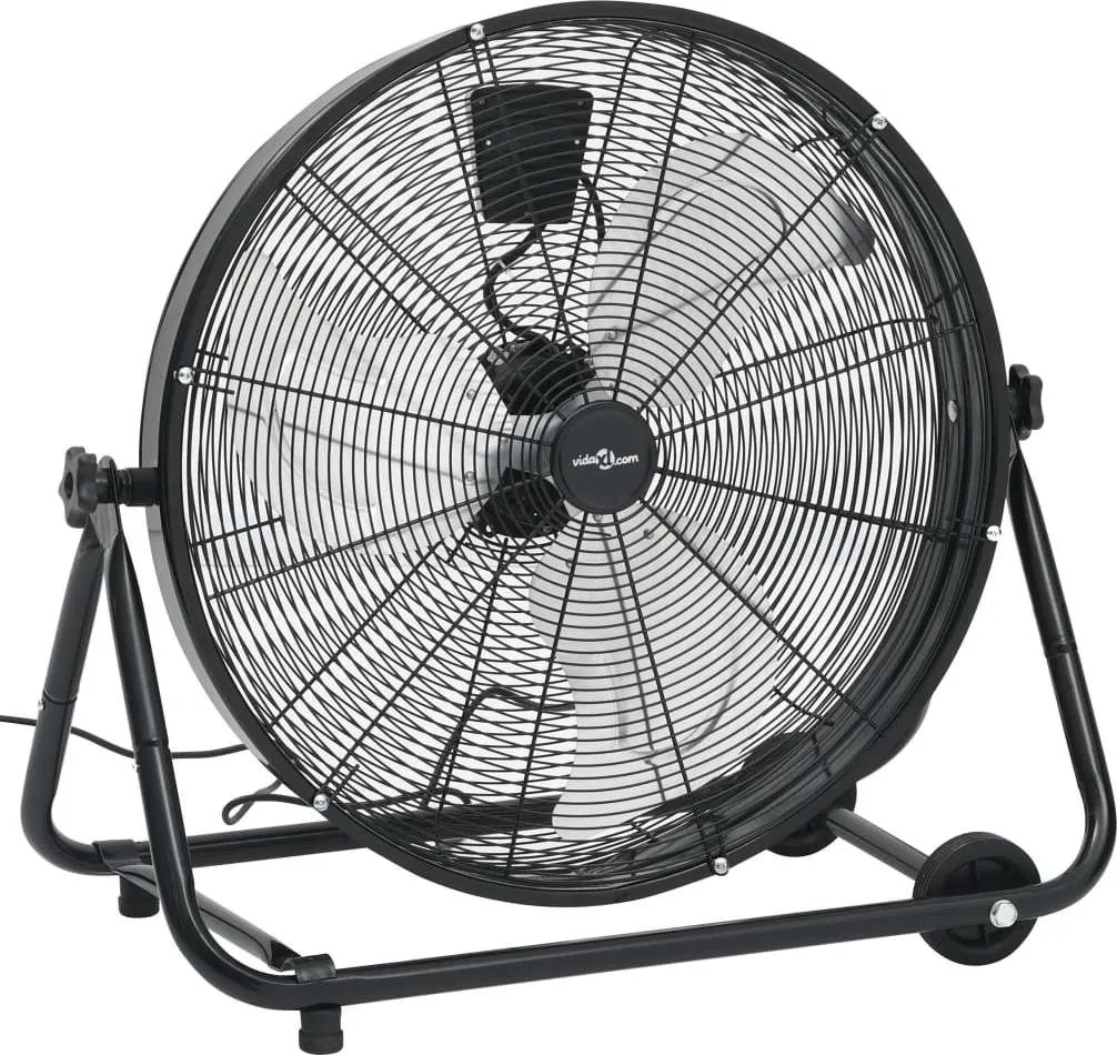 vidaXL Průmyslový bubnový ventilátor 60 cm 172,5 W černý [51453]