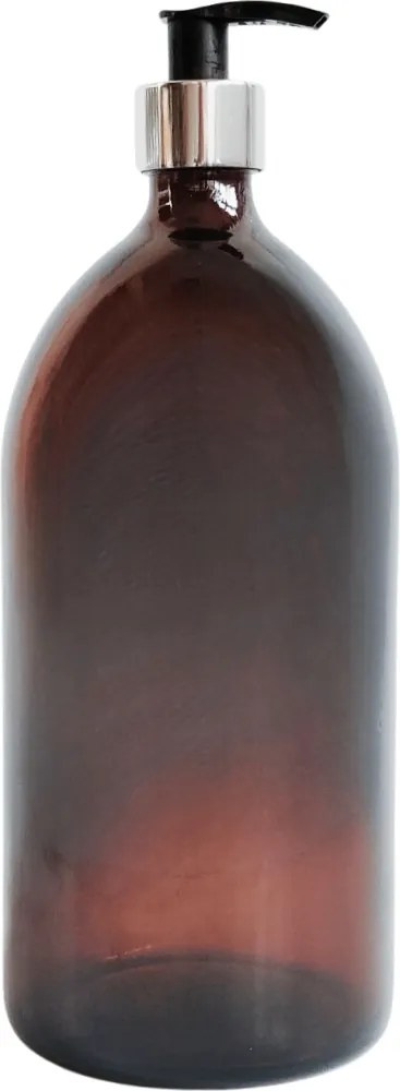 Dávkovač mýdla MONA 1 000 ml s černo-stříbrným dávkovačem