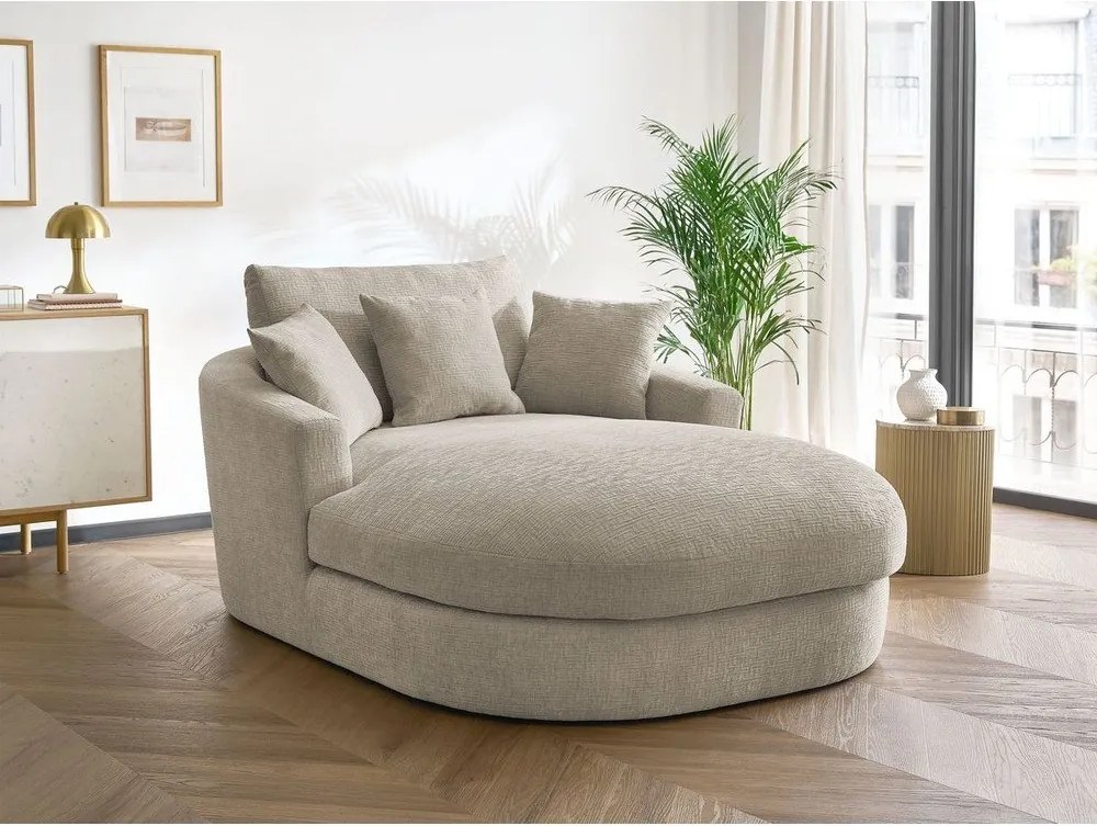 Béžové žinylkové křeslo Belem – Bobochic Paris