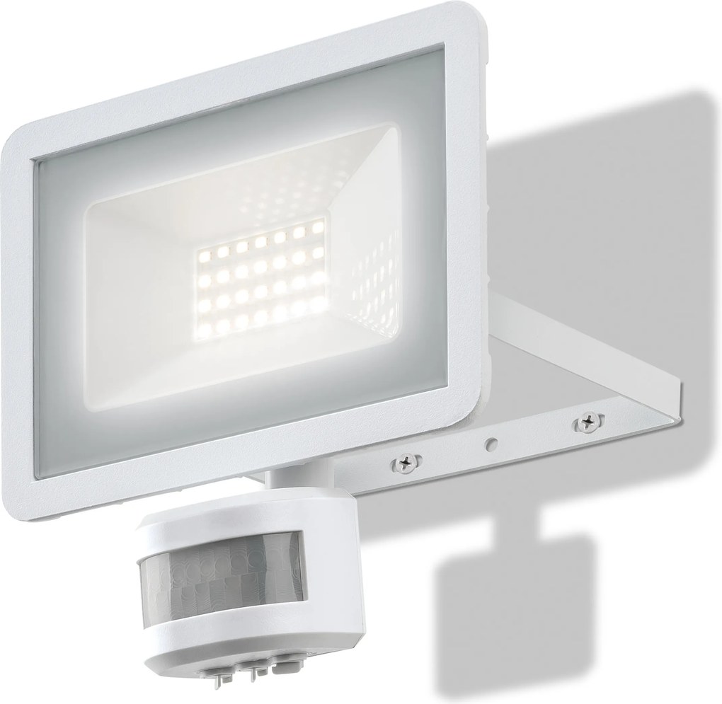 Livarno® Venkovní LED reflektor s pohybovým senzorem (bílá)