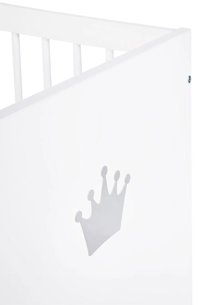 Klups Dětská postýlka válenda BLANKA 140x70 cm bílá