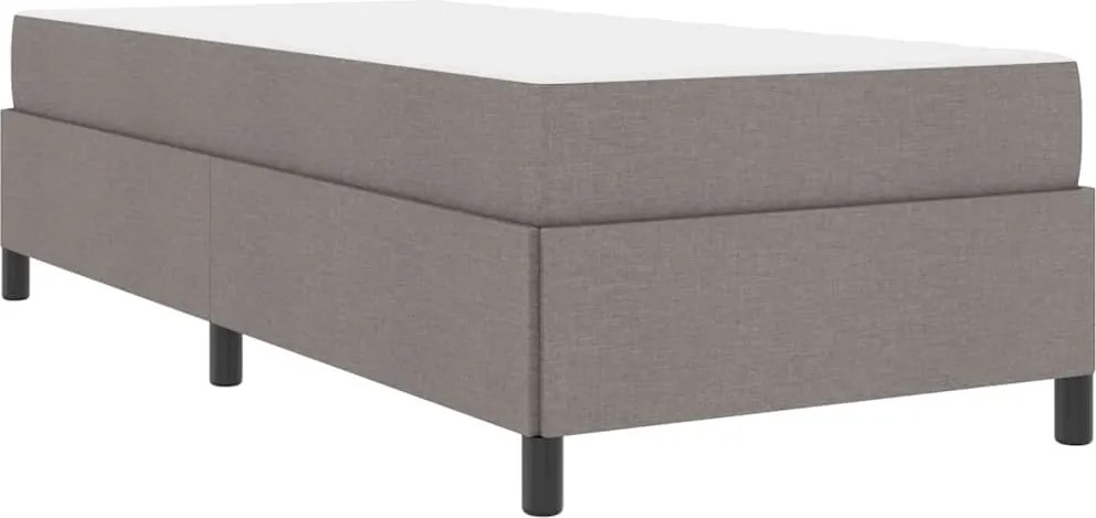 Postel s boxspringem Taupe 80 x 200 cm textil 3398819
