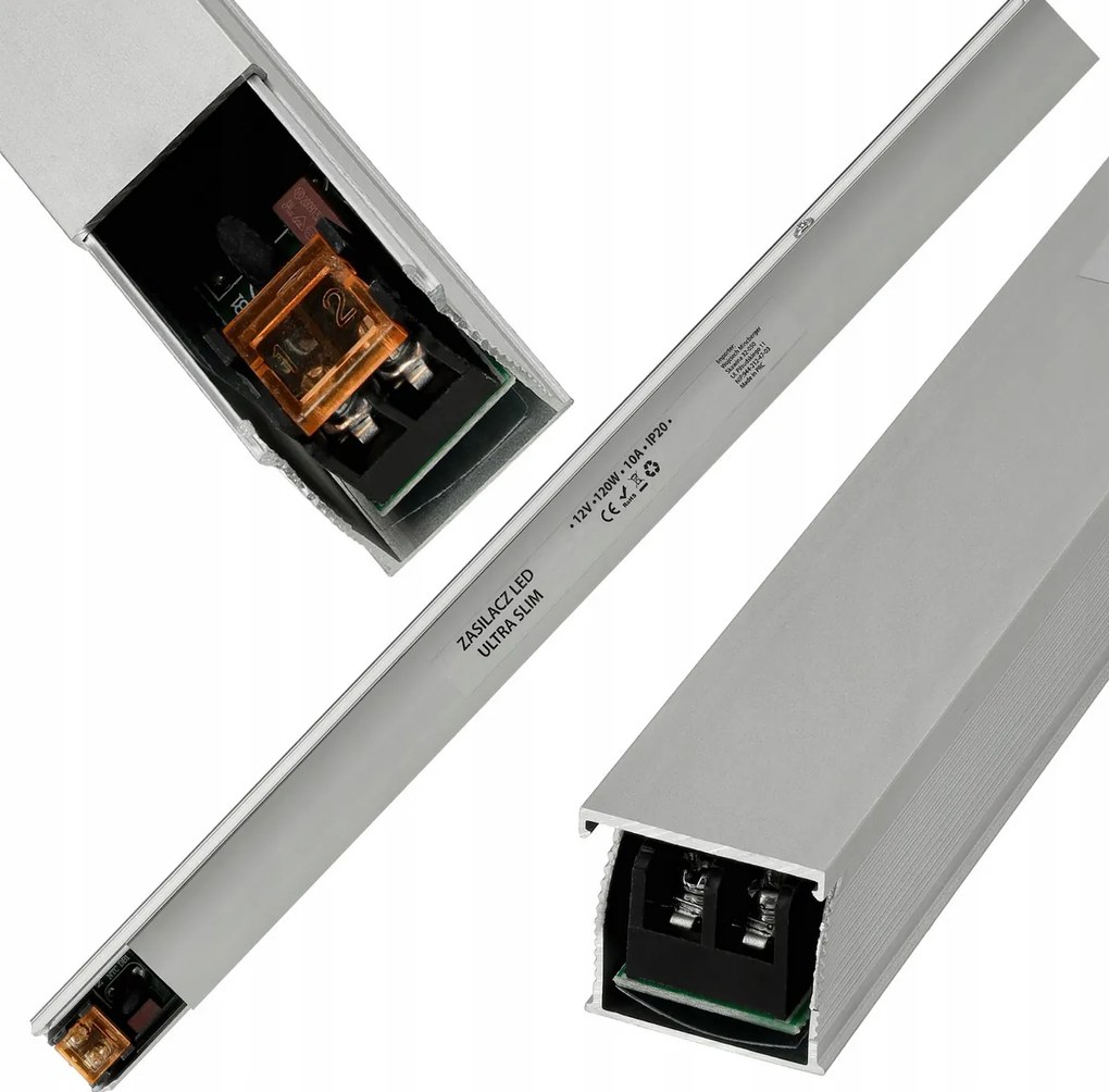 BERGE Zdroj pro LED nábytek ultra slim 12V - 120W - 10A - IP20