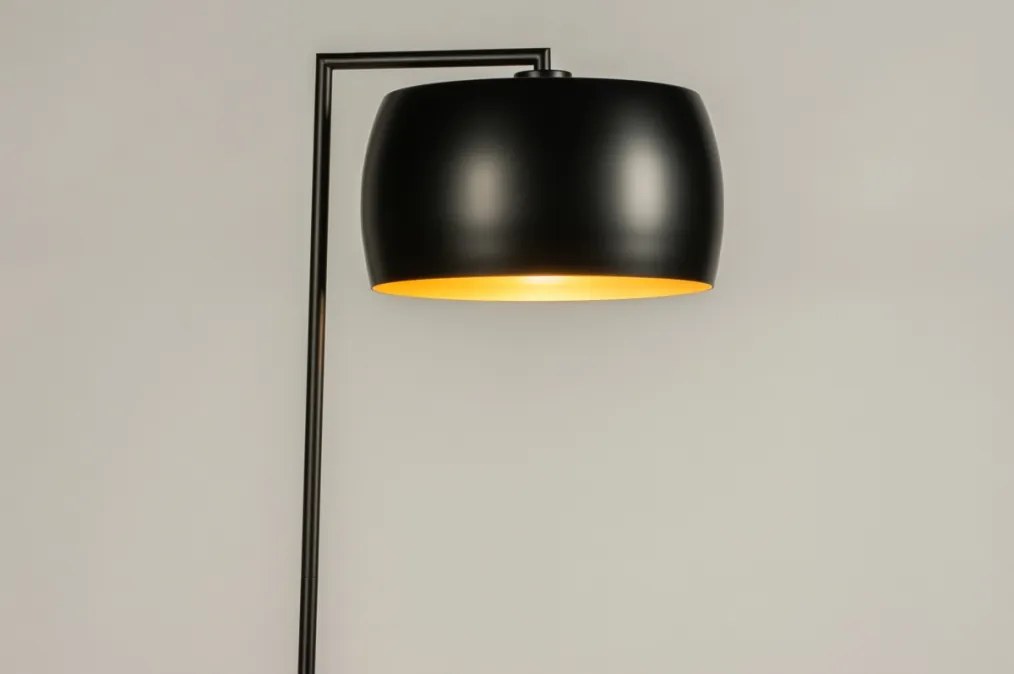 Stojací designová lampa Pallas Bond Black and Gold