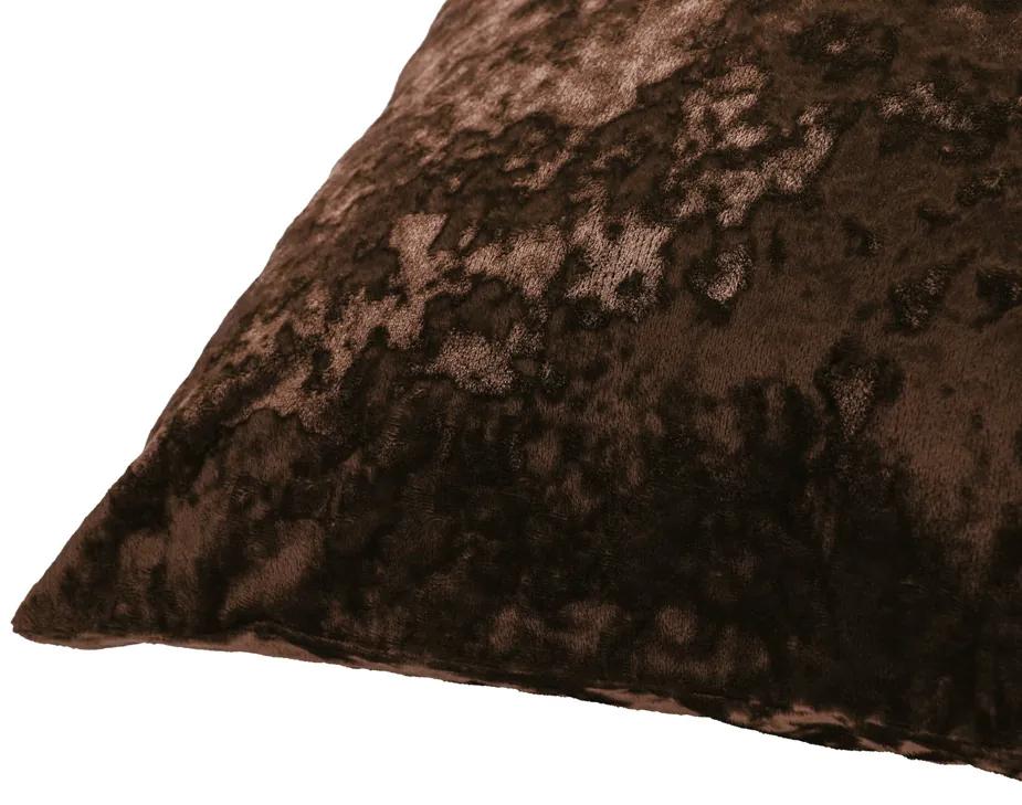Biante Sametový povlak na polštář Diana DI-004 Tmavě hnědý 50 x 50 cm