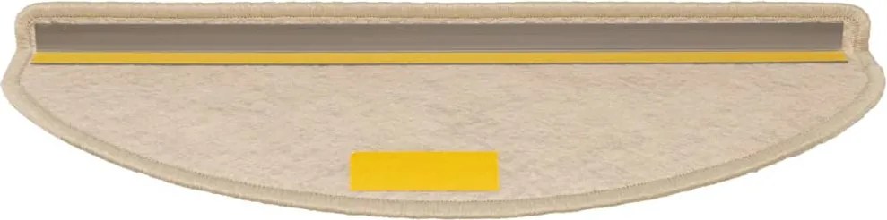 Samolepící nášlapy na schody vzhled sisal 15 ks 65x21x4 cm 326879