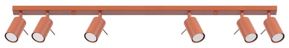 Bodové svítidlo v cihlové barvě 6x117 cm Etna – Sollux