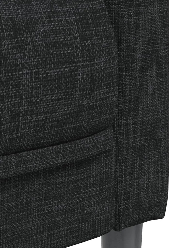 2dílná sedací souprava černá textil 3209240