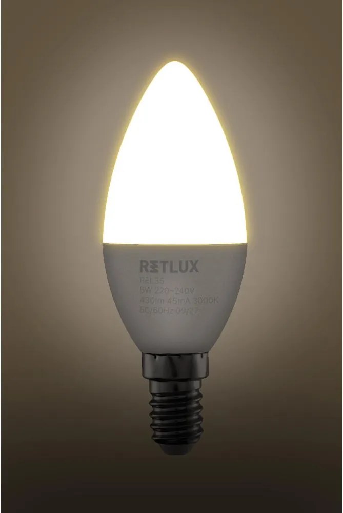 Retlux REL 35 LED C37 4x5W E14 WW
