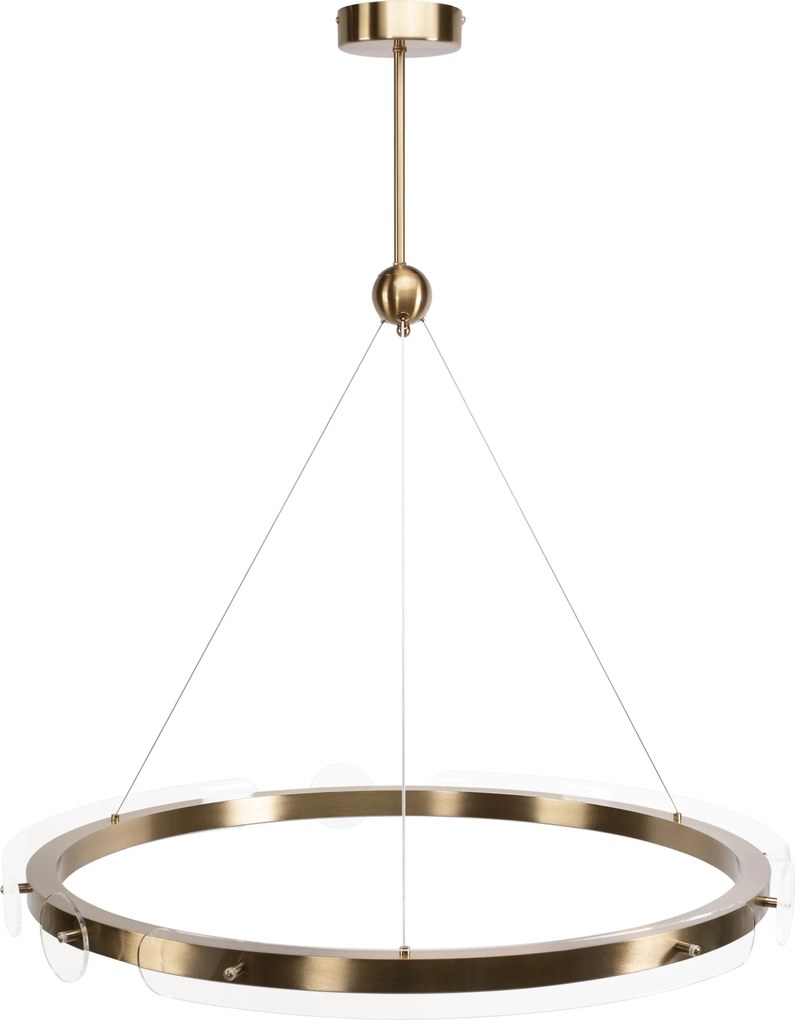 Toolight Loop, LED stropní svítidlo 79cm, 26W, dálkové ovládání, APP1549-CP, zlatá matná, OSW-06970