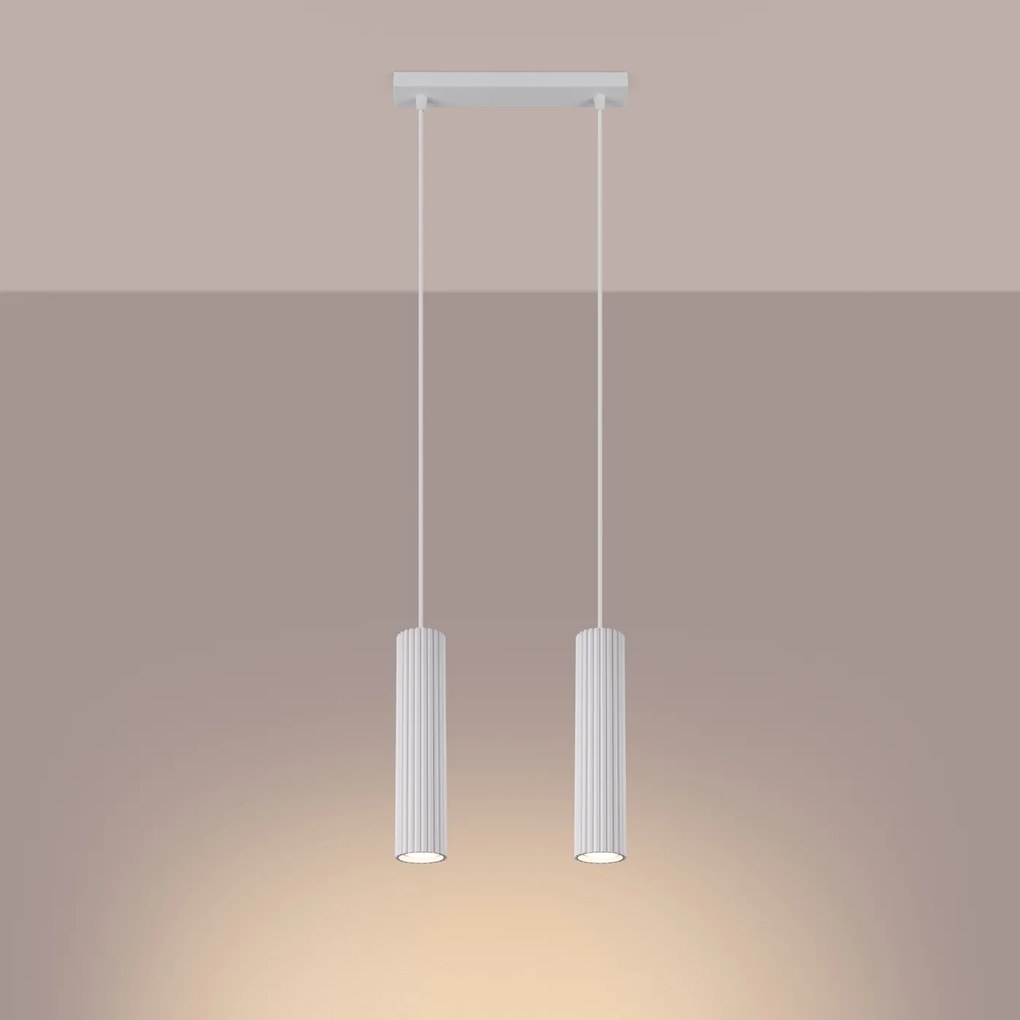 Sollux Lighting Závěsné svítidlo KARBON 2 bílé