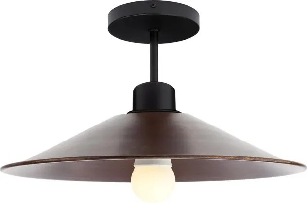 Rustikální stropní světlo LEO bronzová barva 30 cm 1×E27