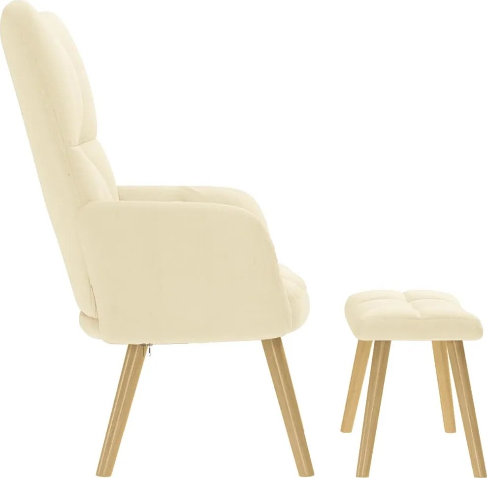 vidaXL Relaxační křeslo s podnožkou textil [4016785] Barva: Hnědá