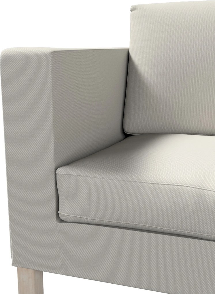 Potah na pohovku IKEA  Karlanda 2-místná, krátký barva šedá látka pletený vzor