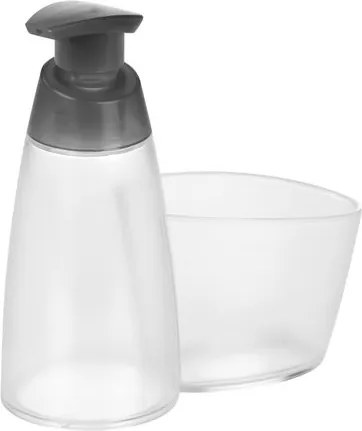TESCOMA Dávkovač saponátu CLEAN KIT 350 ml, s místem pro houbičku