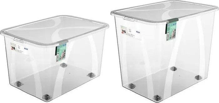 Úložný box s víkem a kolečky LONA